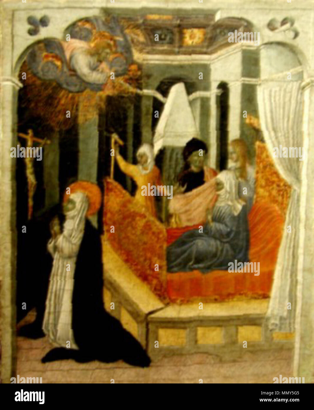 . St. Catherine of Siena Beseeching Christ to Resuscitate Her Mother ...