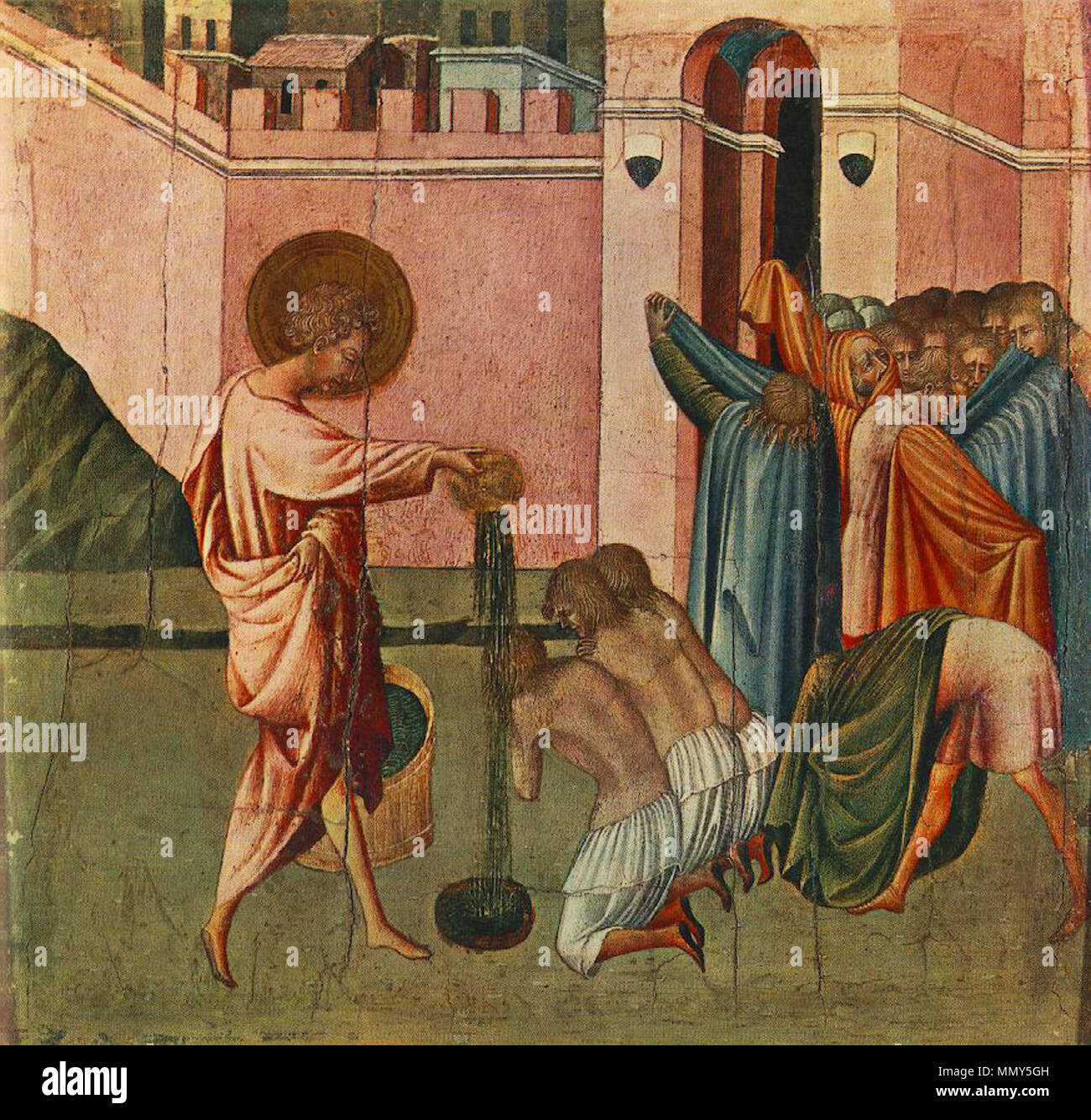 English: St Ansanus Baptizing . 1440s. Giovanni di Paolo St Ansanus ...