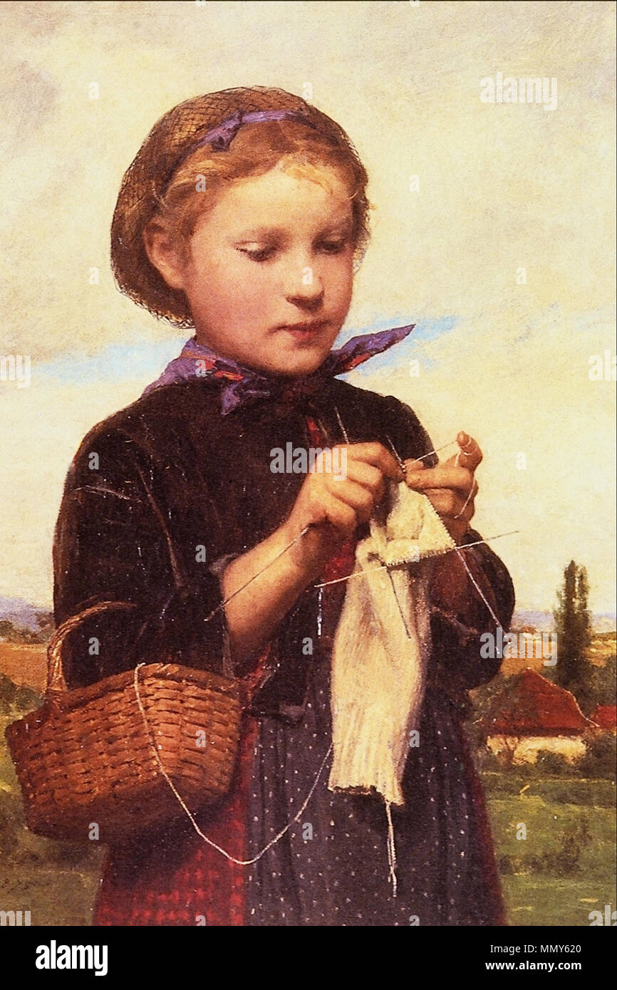 Albert anker girl hi-res stock photography and images - Alamy
