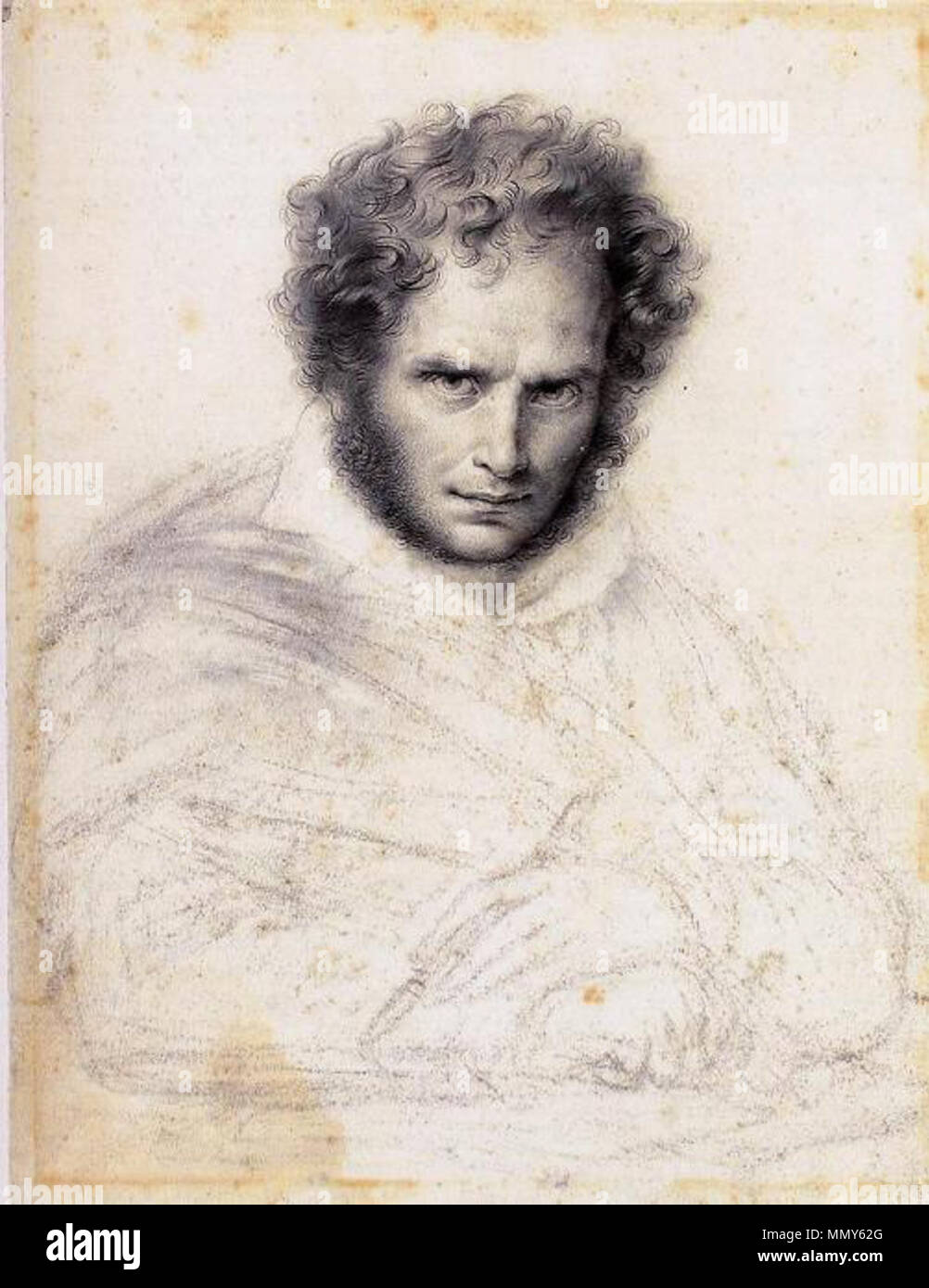 French: Autoportrait Self-portrait. 19th century. Girodet Autoportrait ...