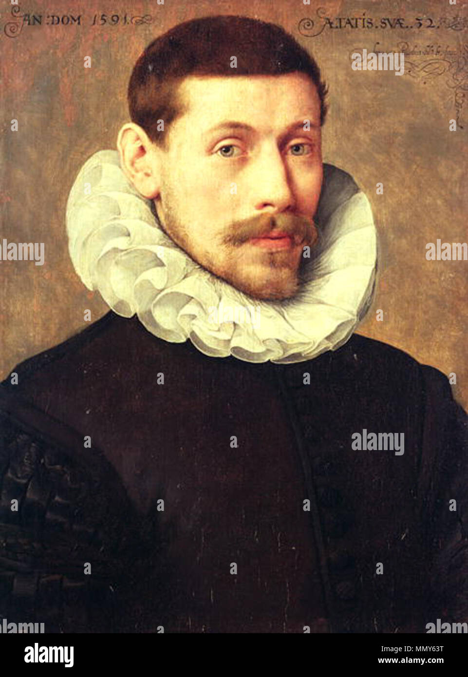 . Portrait of a Man aged 32 . 1591. Frans Pourbus the Younger (1569 ...