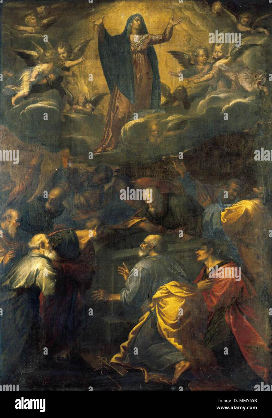 Assumption of the virgin, by titian hi-res stock photography and images ...