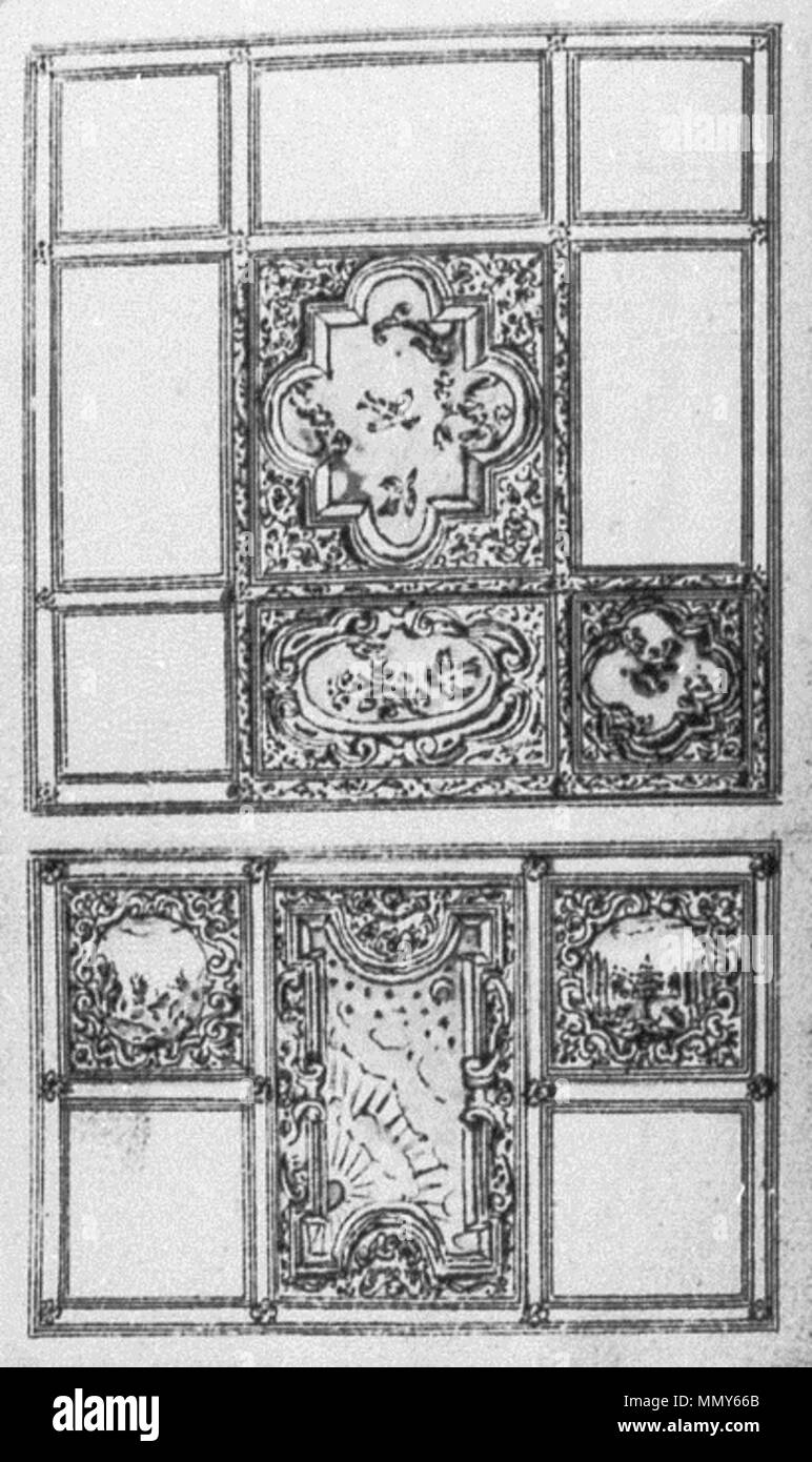 . English: Design of a ceiling in Warsaw. Polski: Projekt plafonu w ...
