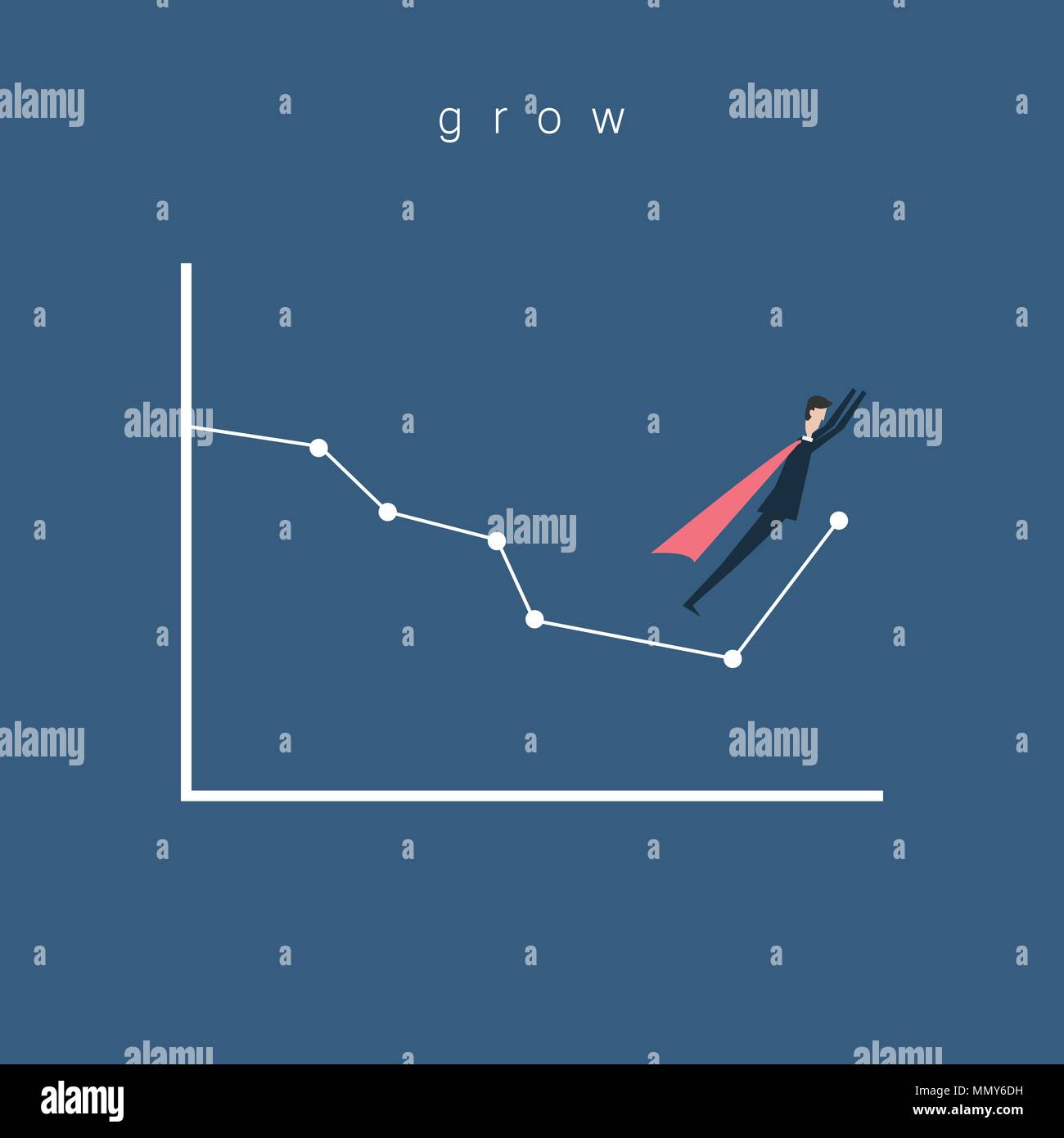 Minimalist style vector business finance concept. Businessman with ...