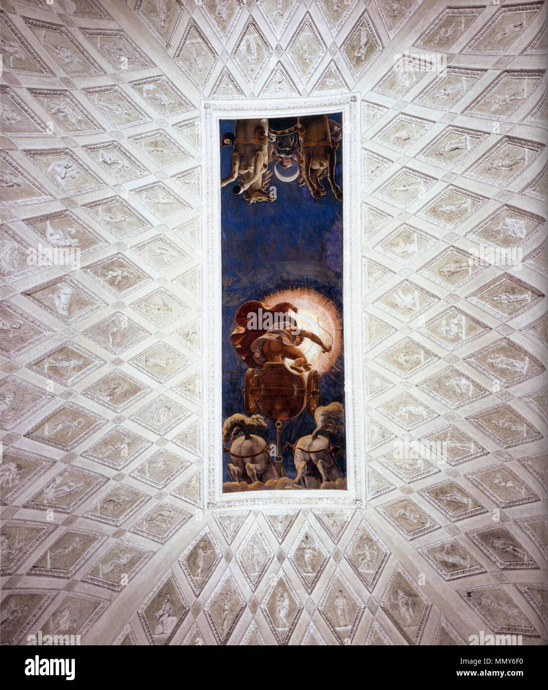 Vaulted ceiling. 1526. Giulio Romano - Vaulted ceiling - WGA09597 Stock ...