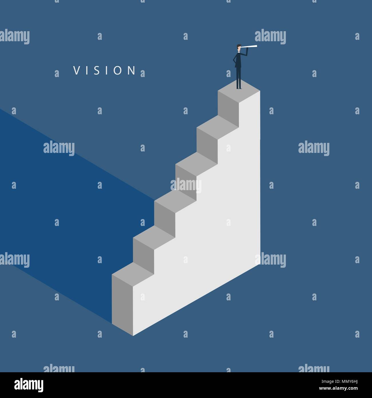 Minimalist stile. vector business finance. Successful vision concept ...