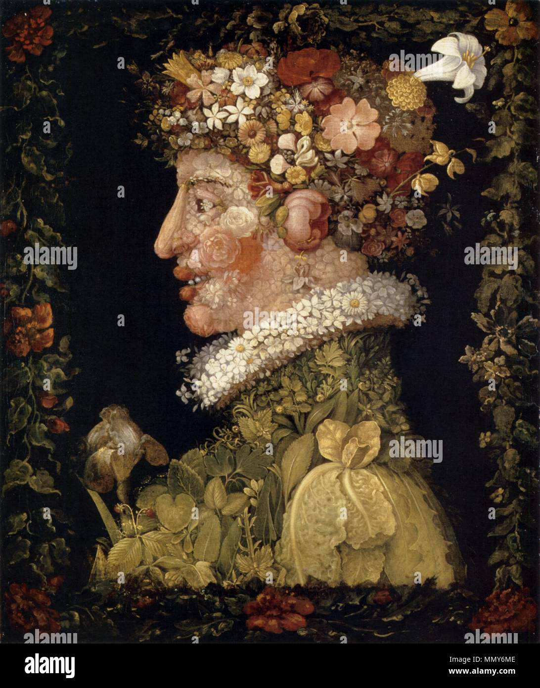 Spring. 1573. Giuseppe Arcimboldo - Spring - WGA0810 Stock Photo - Alamy