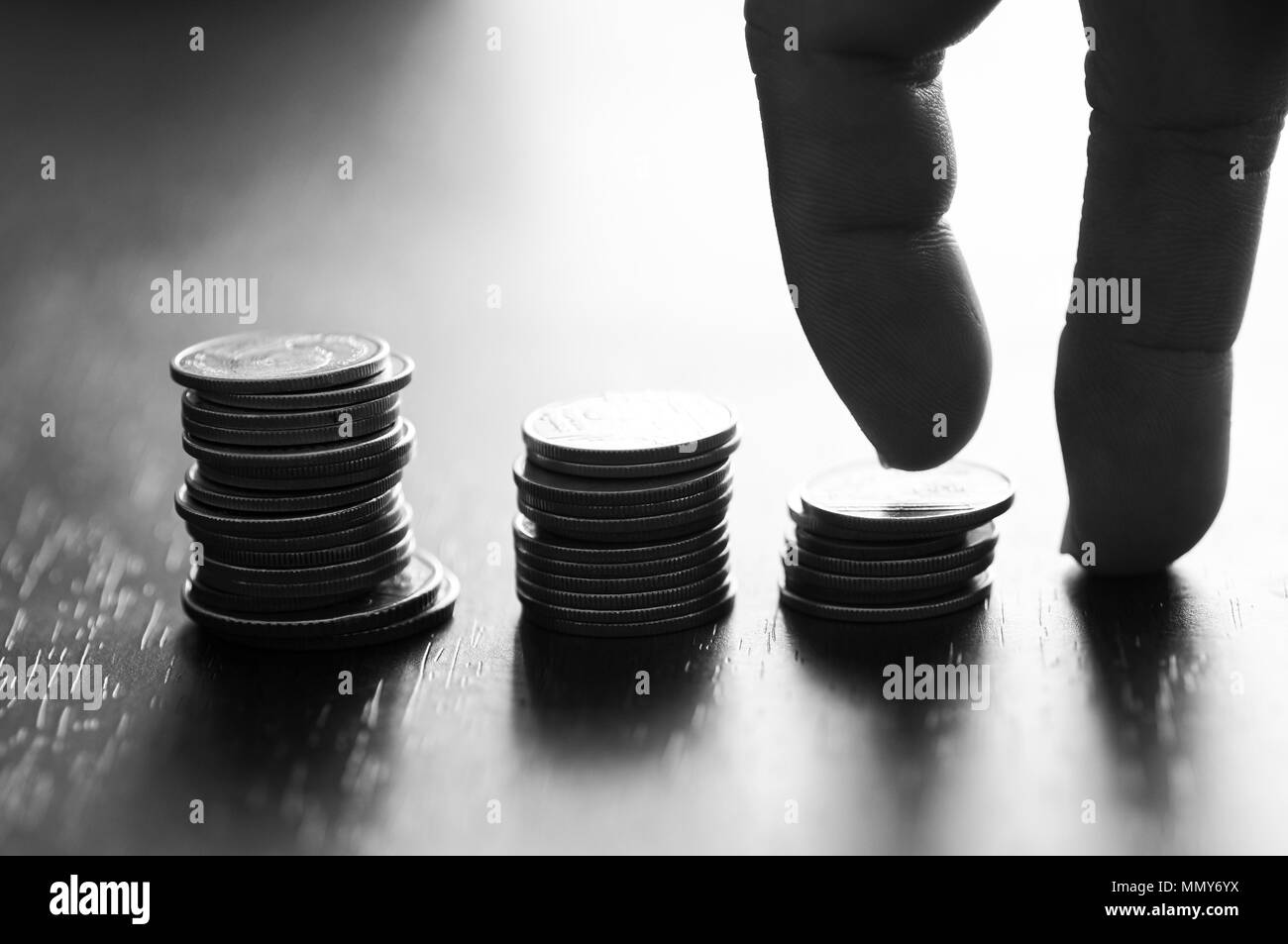 Money stack silhouette hi-res stock photography and images - Alamy