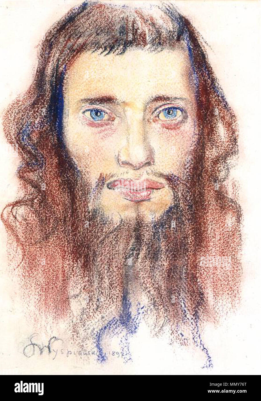 English: Head of a Jew. Polski: G?owa ?yda. 1897. Glowa Zyda Stock ...