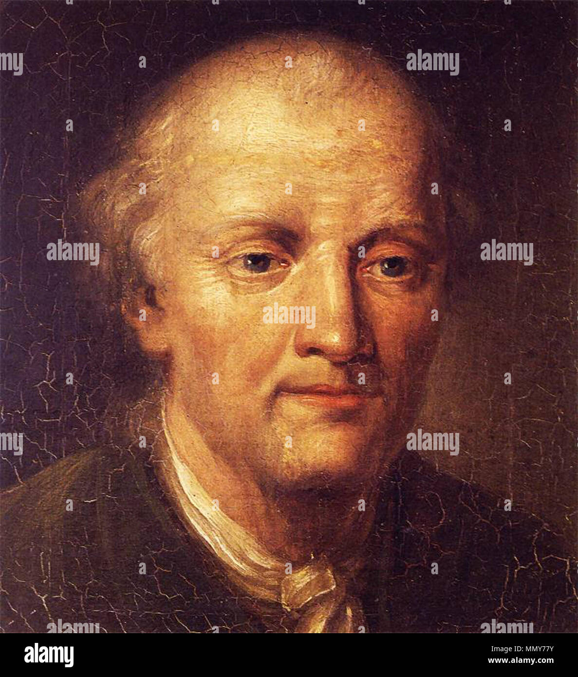 Self-portrait. 1775. Szymon Czechowicz Stock Photo - Alamy