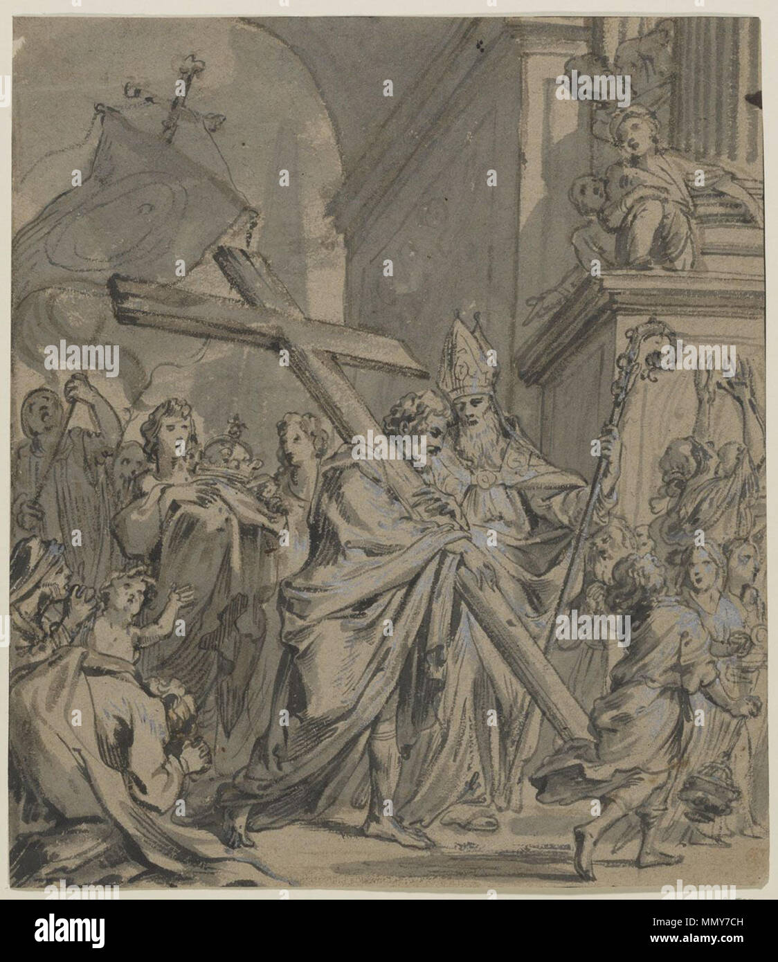 English: The Emperor Heraclius Carrying the Cross of Christ into ...