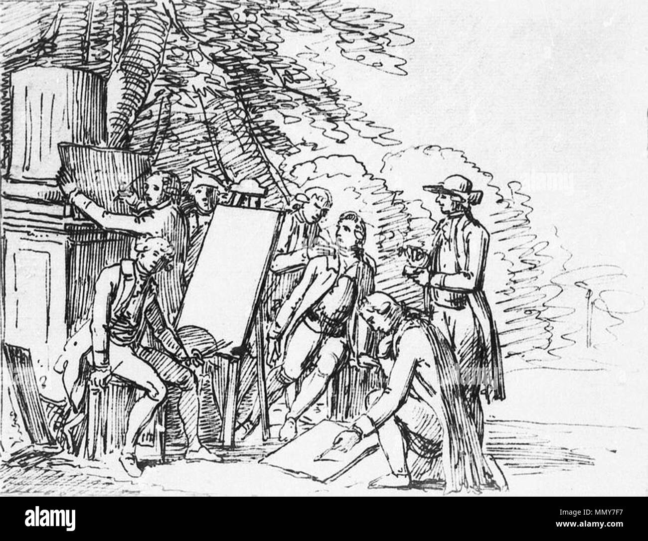 English: Johann Wolfgang von Goethe with His Italian Friends . first ...