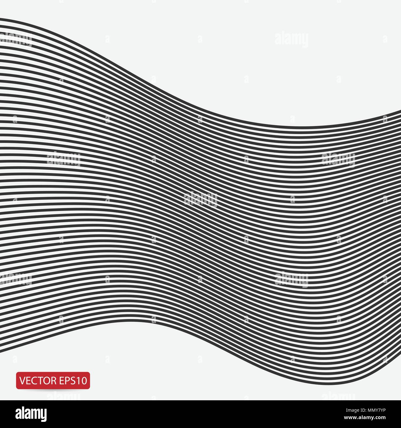 Curve composition have a sense of perspective background Stock Vector ...