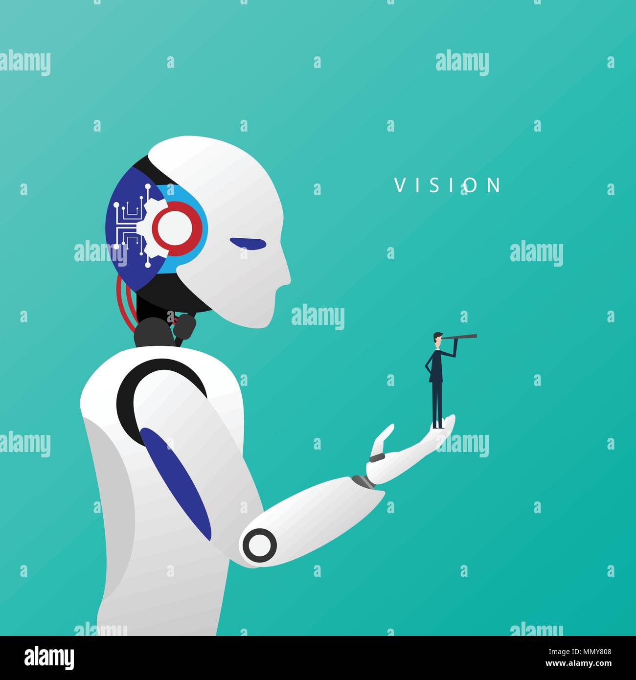 Minimalist stile. vector business finance. Successful vision concept ...