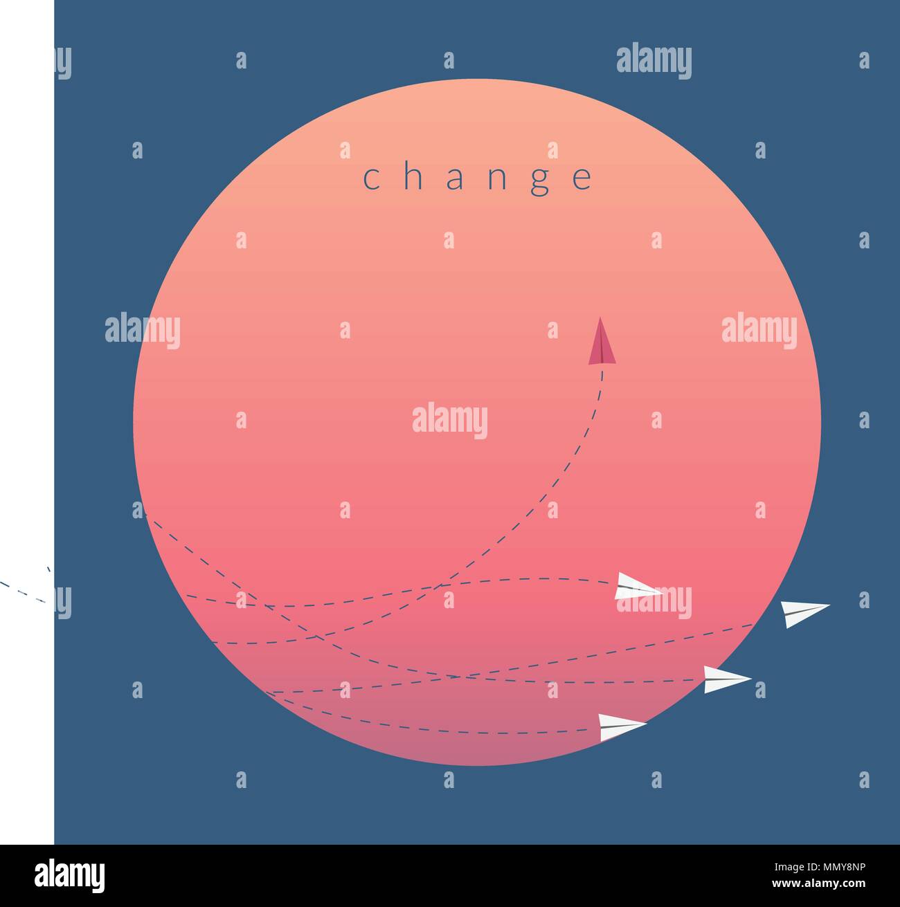 Changing direction abstract Stock Vector Images - Alamy