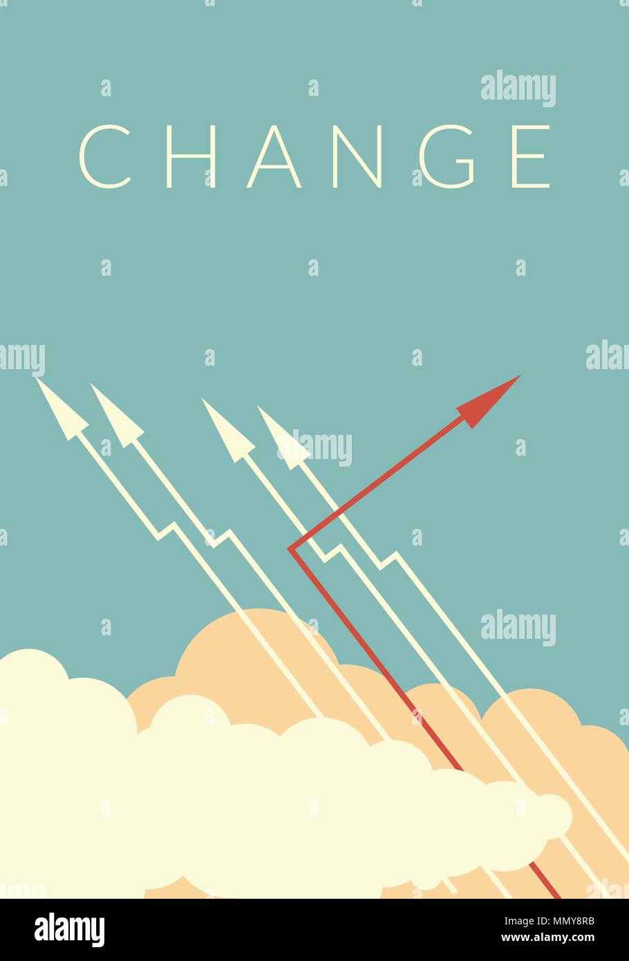 Changing direction abstract Stock Vector Images - Alamy