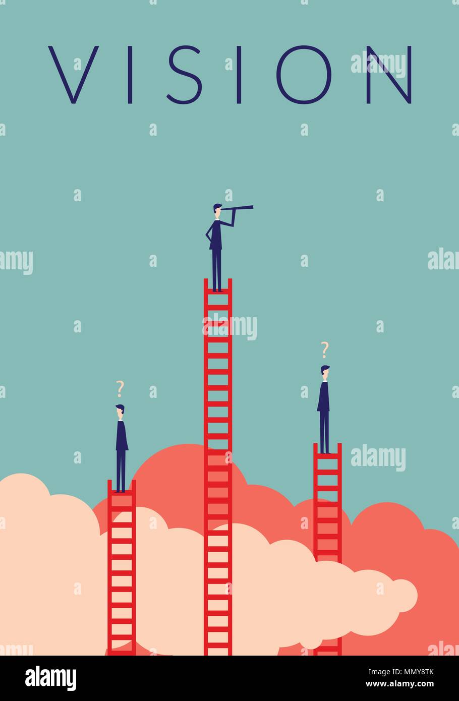 Minimalist stile. vector business finance. Successful vision concept ...