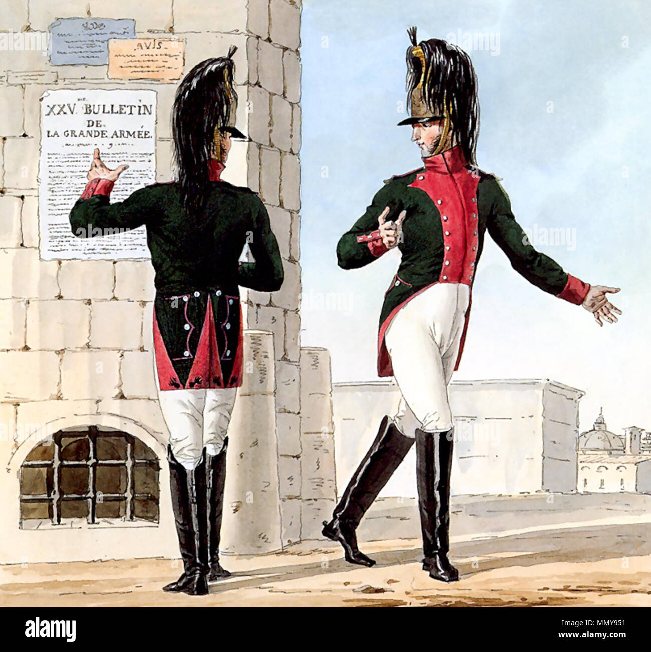 Grande Armée - 10th Regiment of Dragoons Stock Photo - Alamy