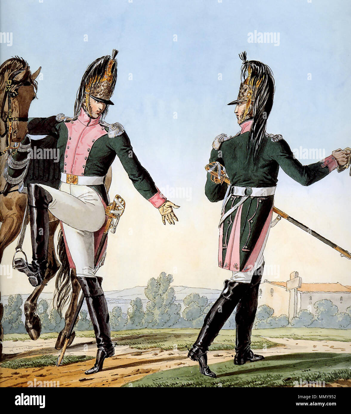 Grande Armée - 16th Regiment of Dragoons Stock Photo - Alamy