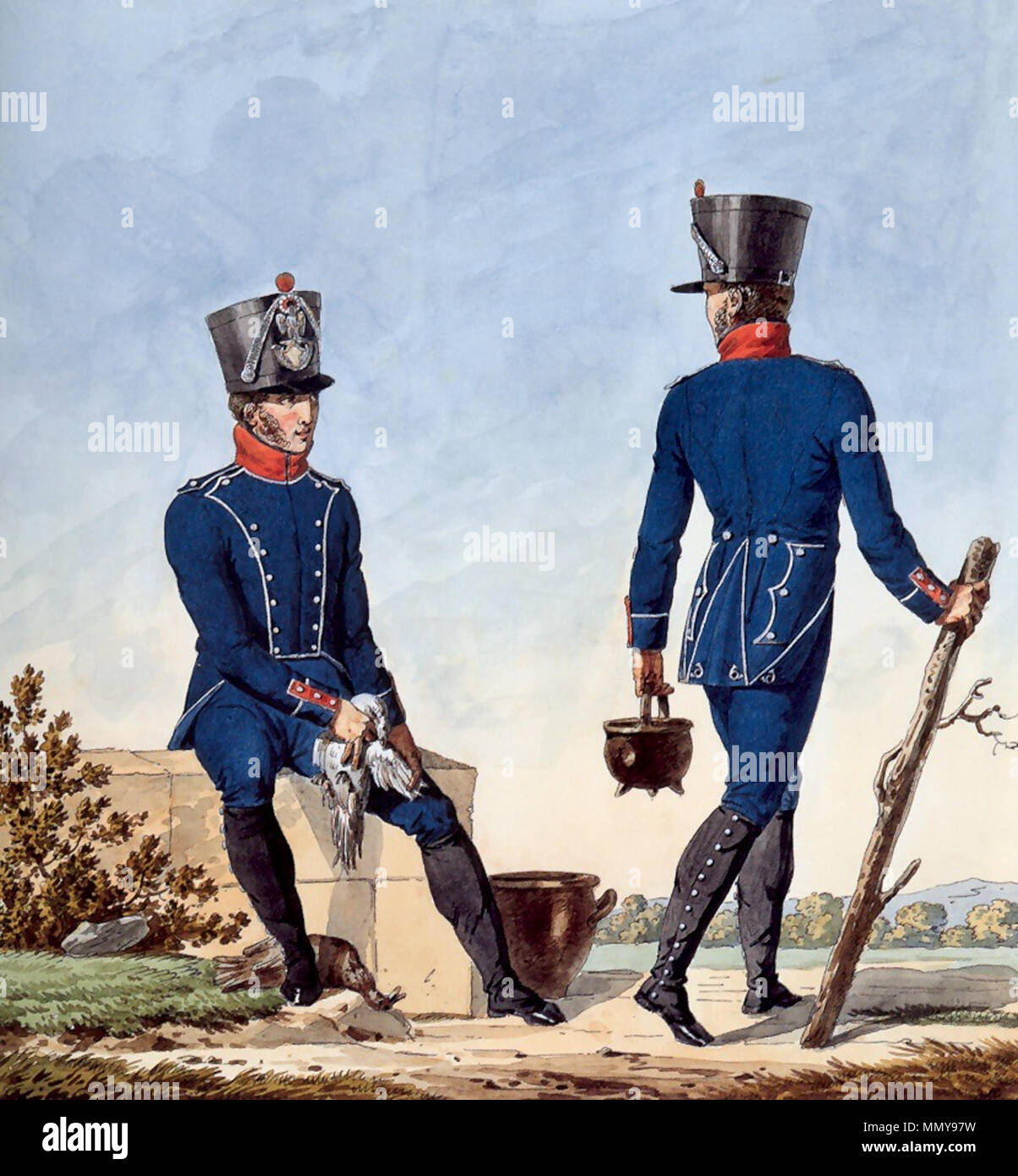 Officer of the light infantry hi-res stock photography and images - Alamy