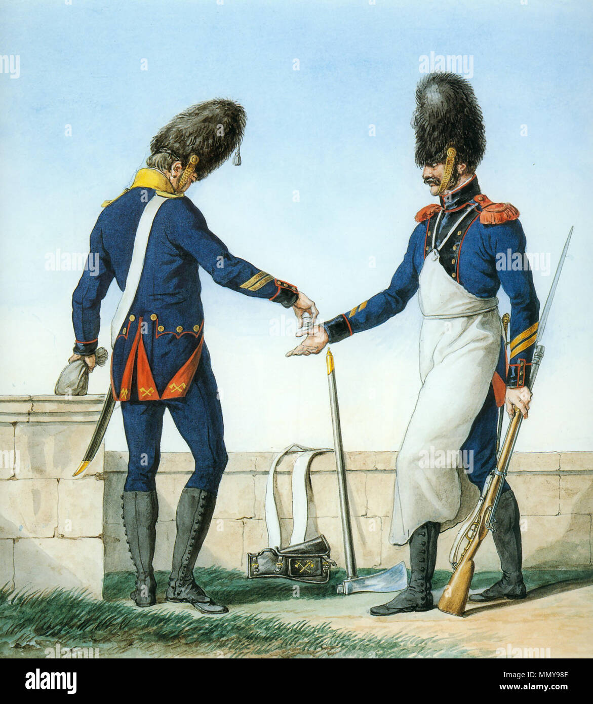 Grande Armée - Sappers Stock Photo - Alamy