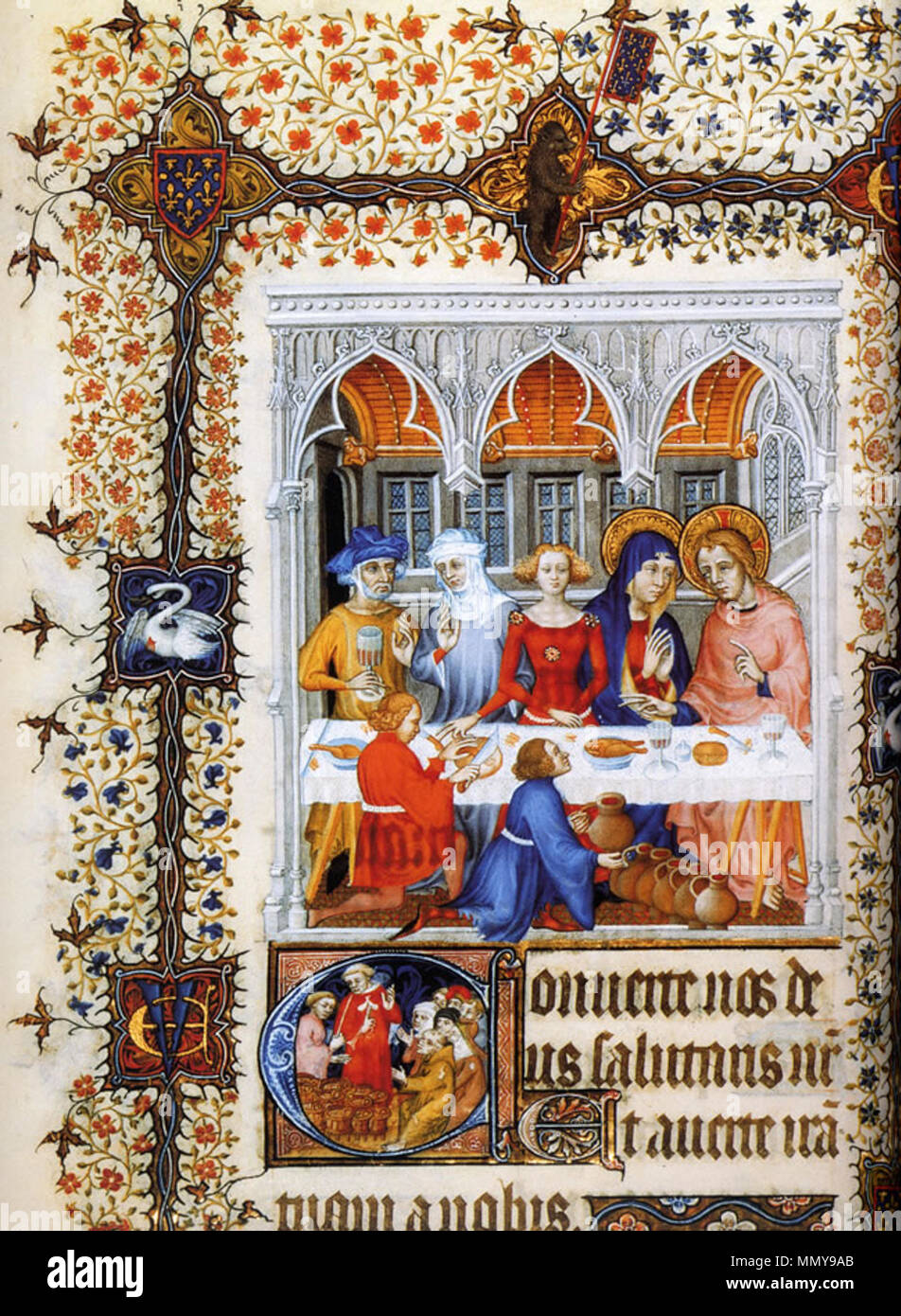 Les Grandes Heures du duc de Berry - « Les Noces de Cana ». between ...