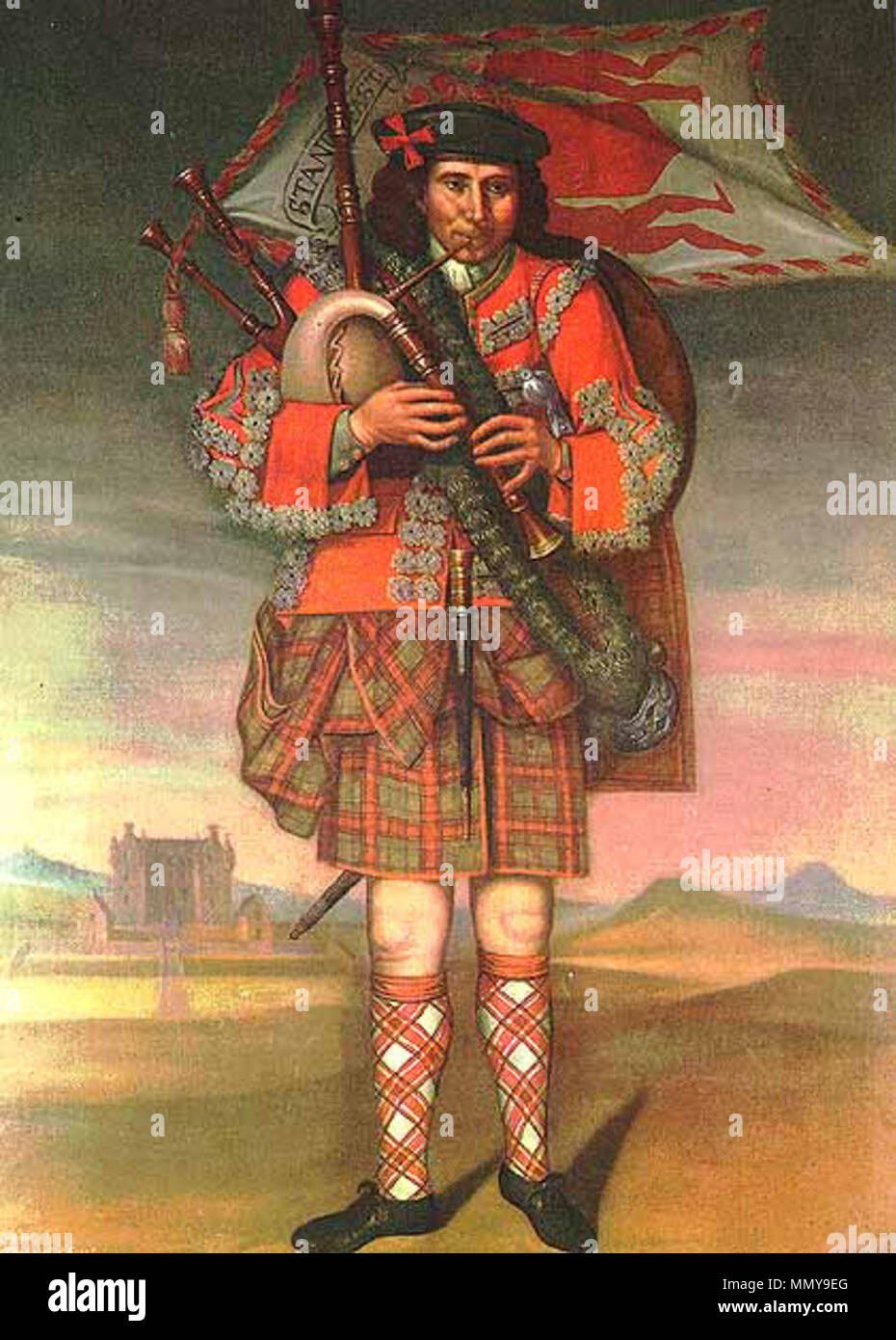 . Depicted person: William Cummimg (c. 1687 - c. 1723) English: Piper ...