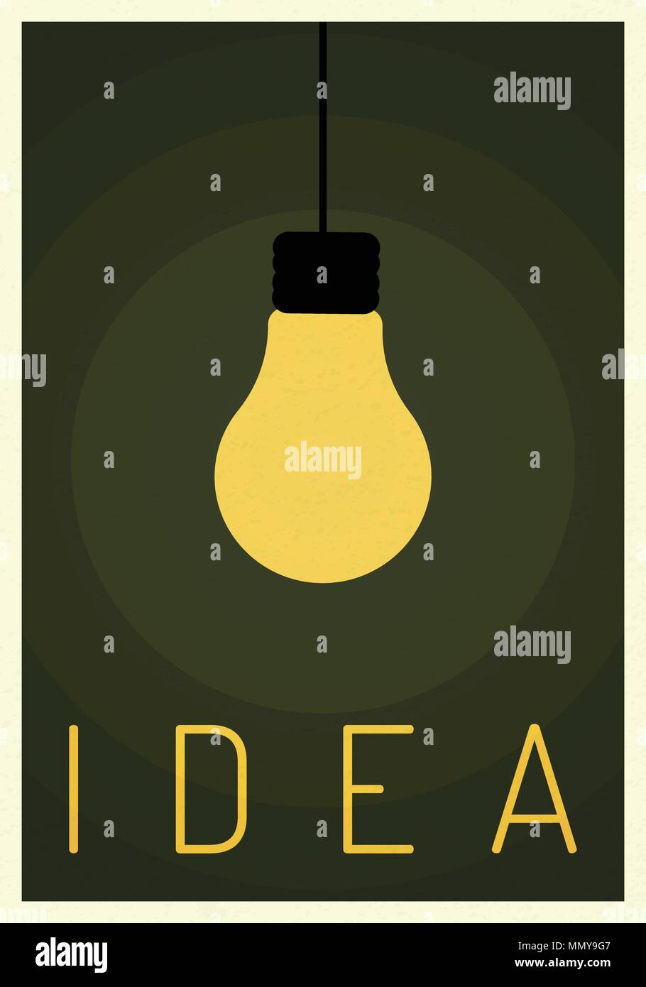 Think Successful vision idea concept with icon of lightbulb . Eps10 ...