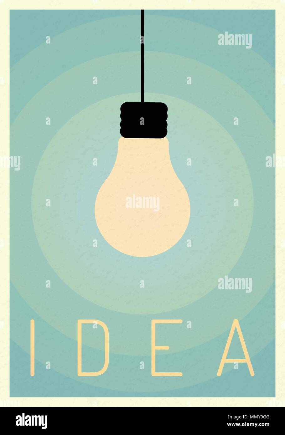 Think Successful vision idea concept with icon of lightbulb . Eps10 ...