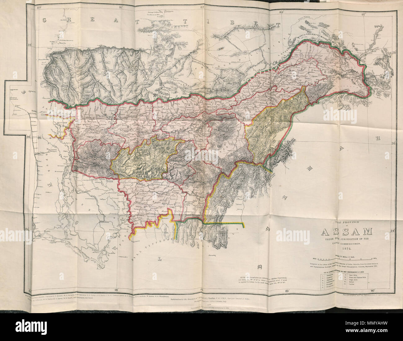 Assam map hi-res stock photography and images - Alamy