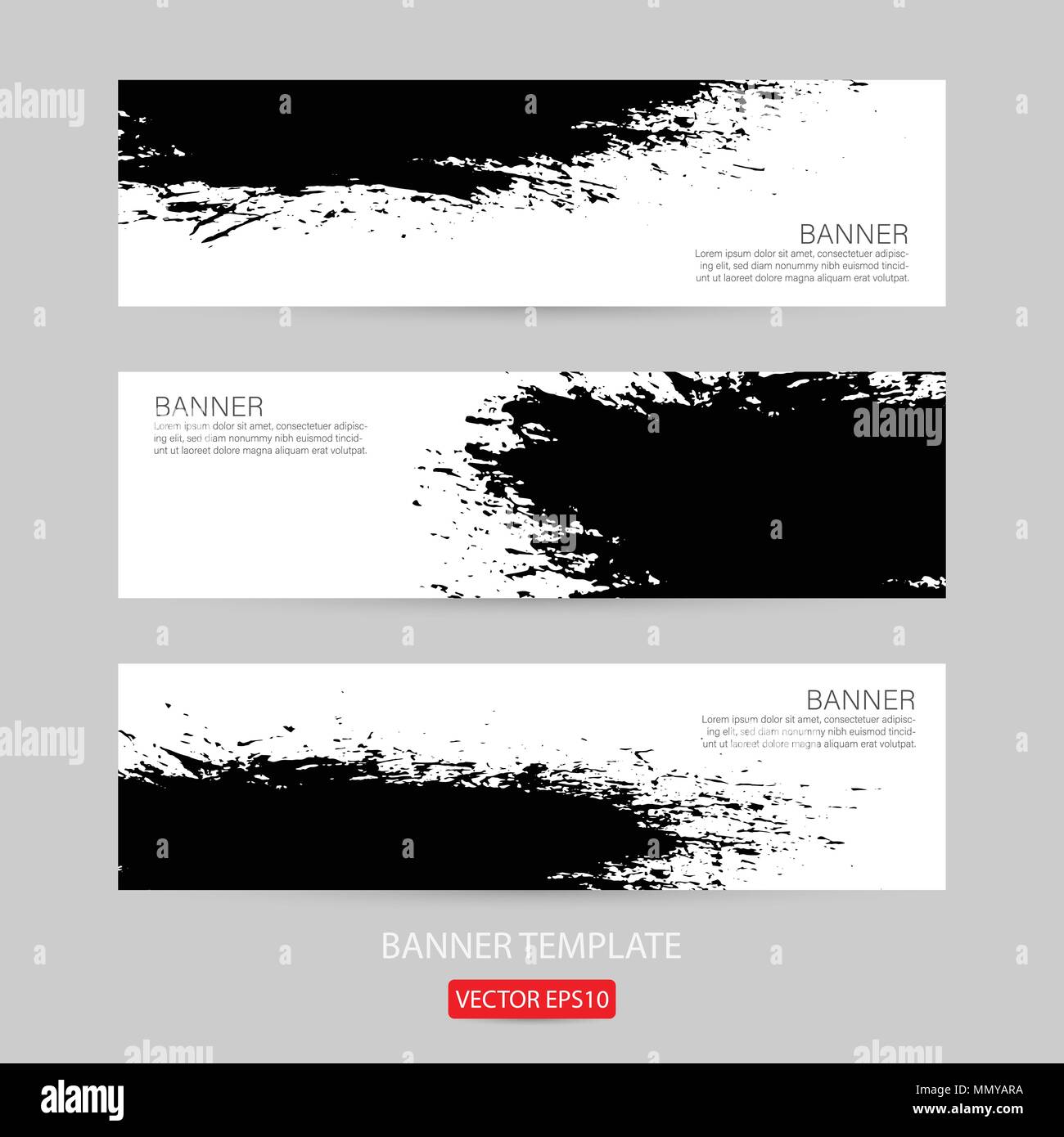 grunge banner template hand drawn painted scratched. grunge design ...