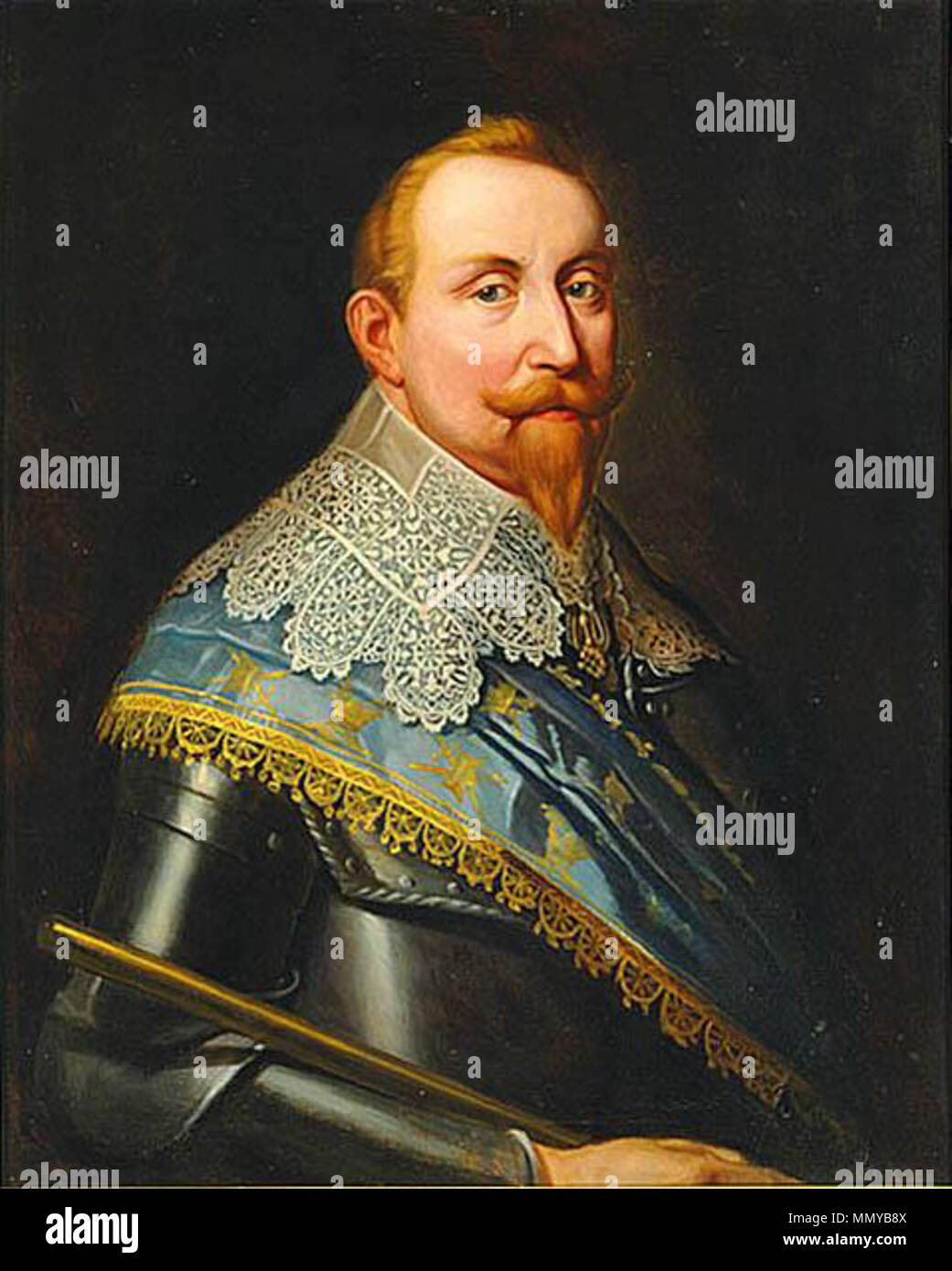 Swedish: Porträtt av Gustav II Adolf Portrait of Gustav II Adolf of ...