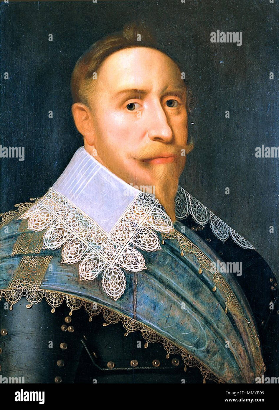 Swedish: Porträtt av Gustav II Adolf Portrait of Gustav II Adolf of ...
