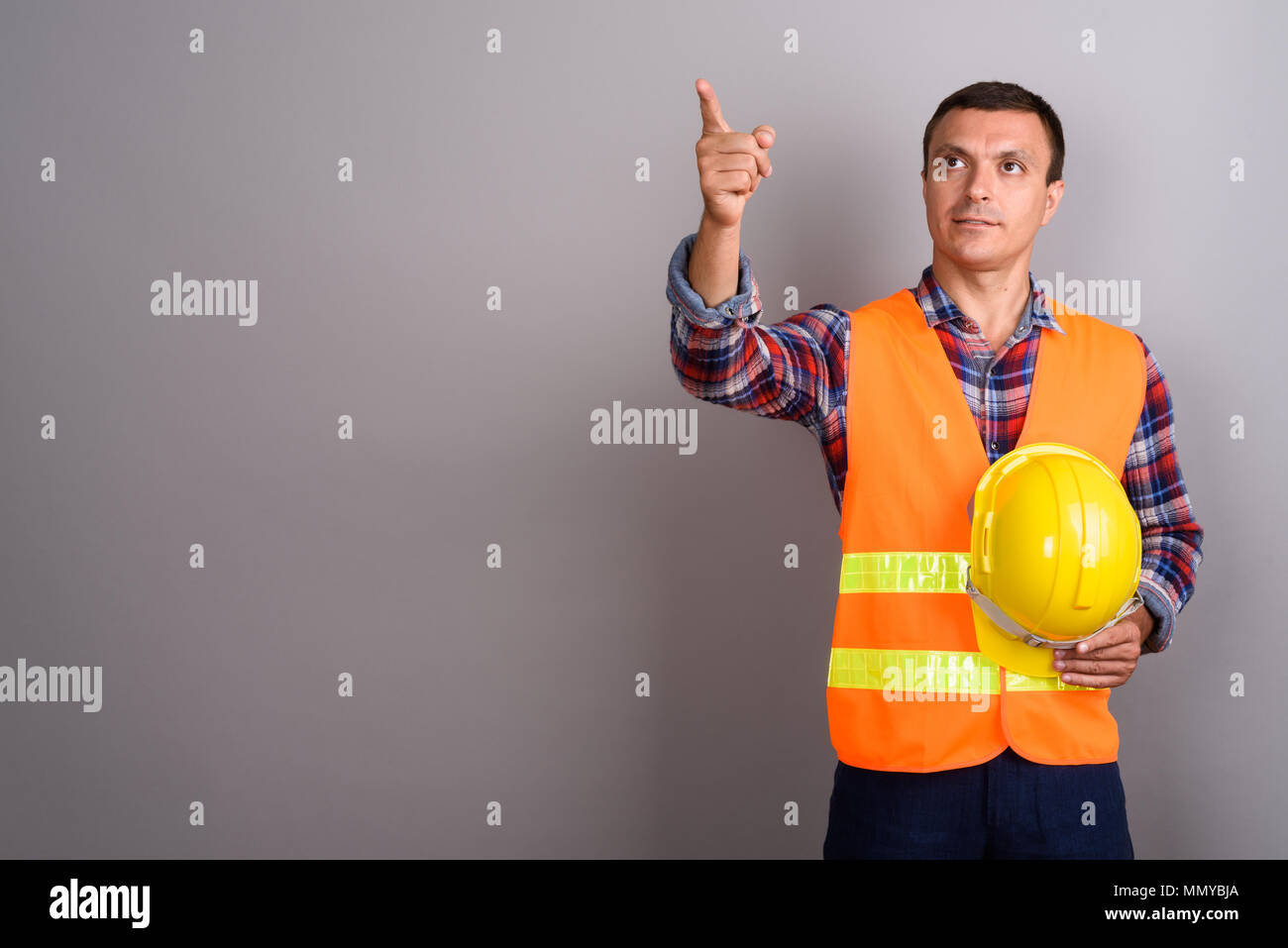 Construction pointing finger hi-res stock photography and images - Alamy