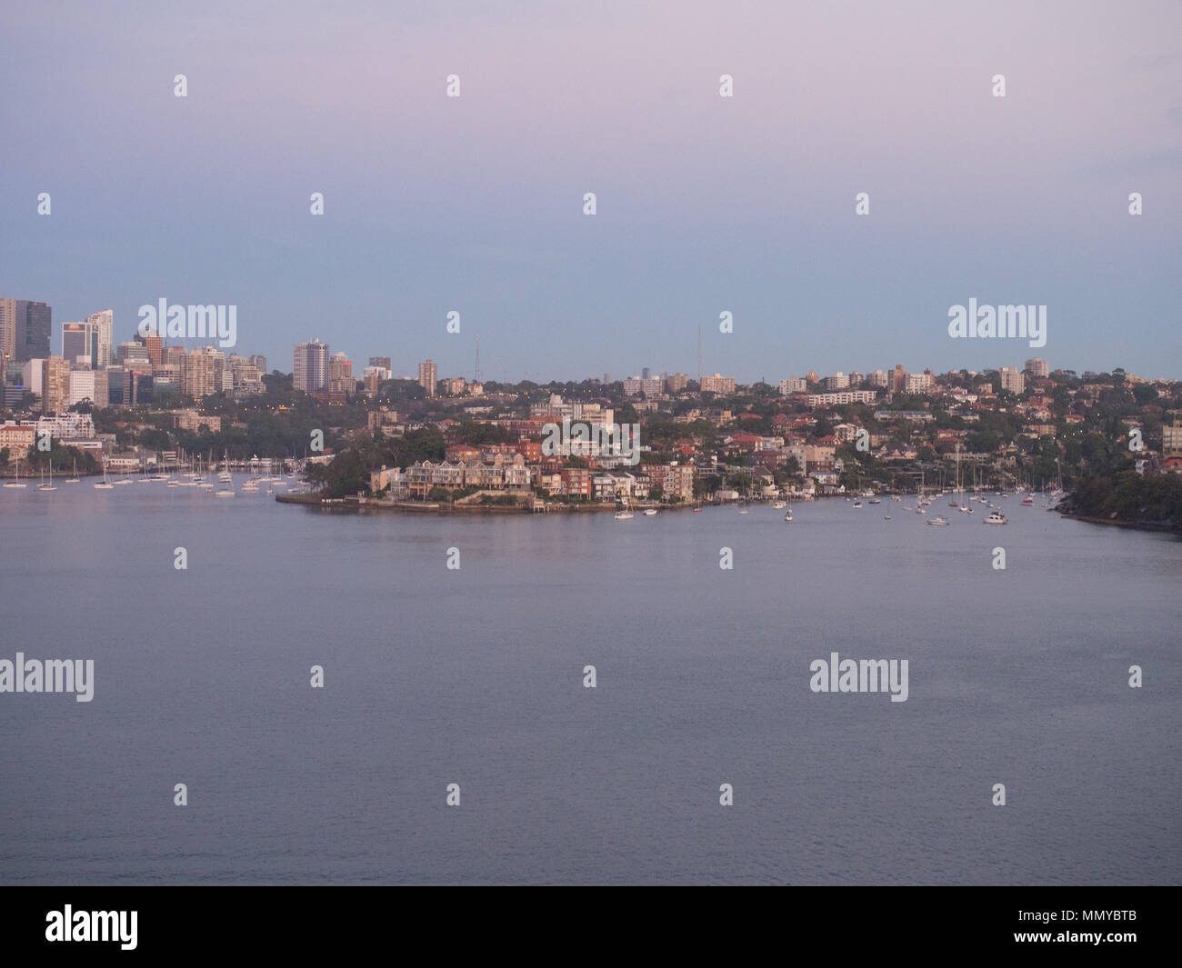 Early Morning Sydney Cityscape From Sydney Harbour Stock Photo - Alamy