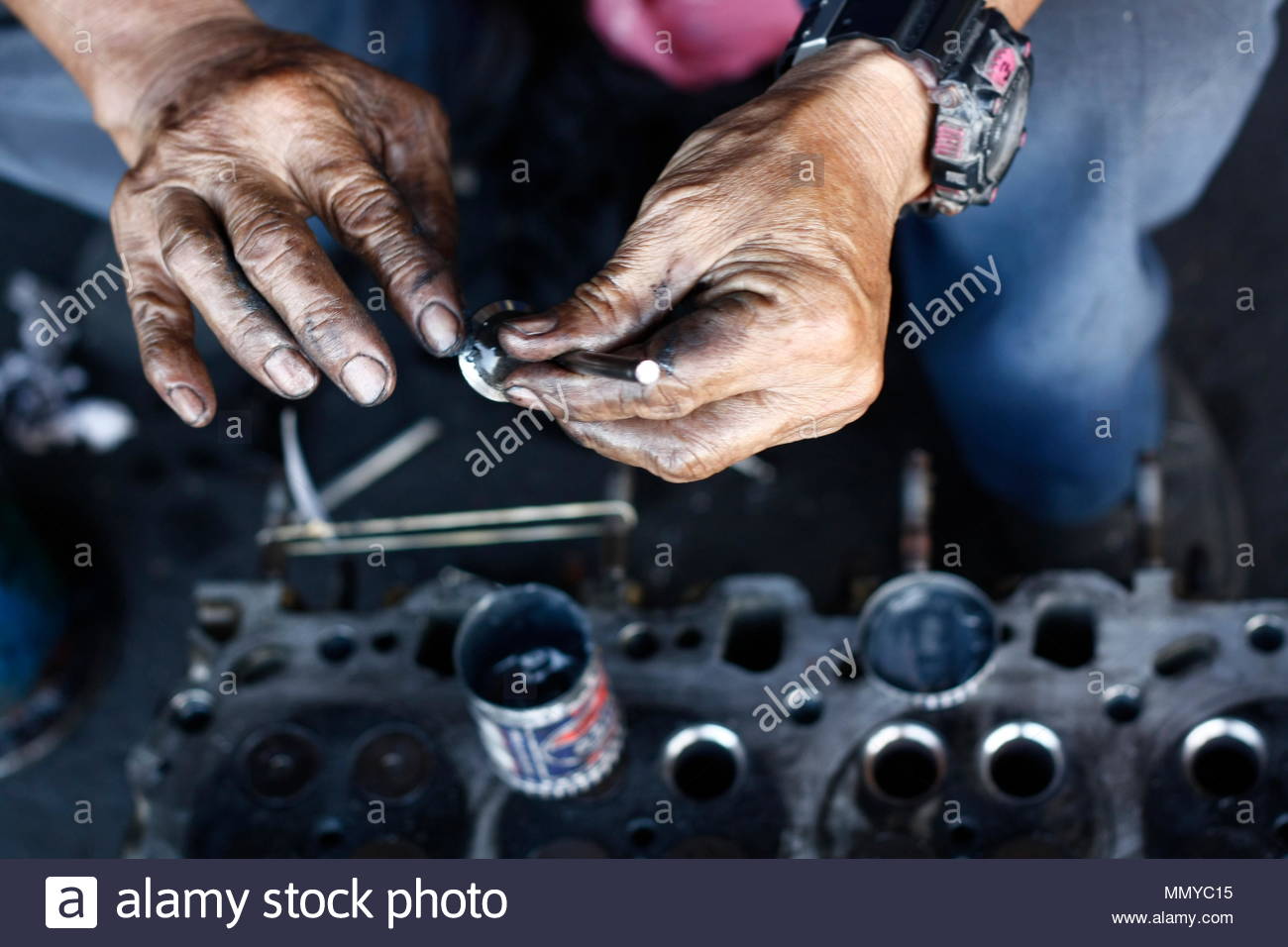 Greasy Hands High Resolution Stock Photography and Images - Alamy