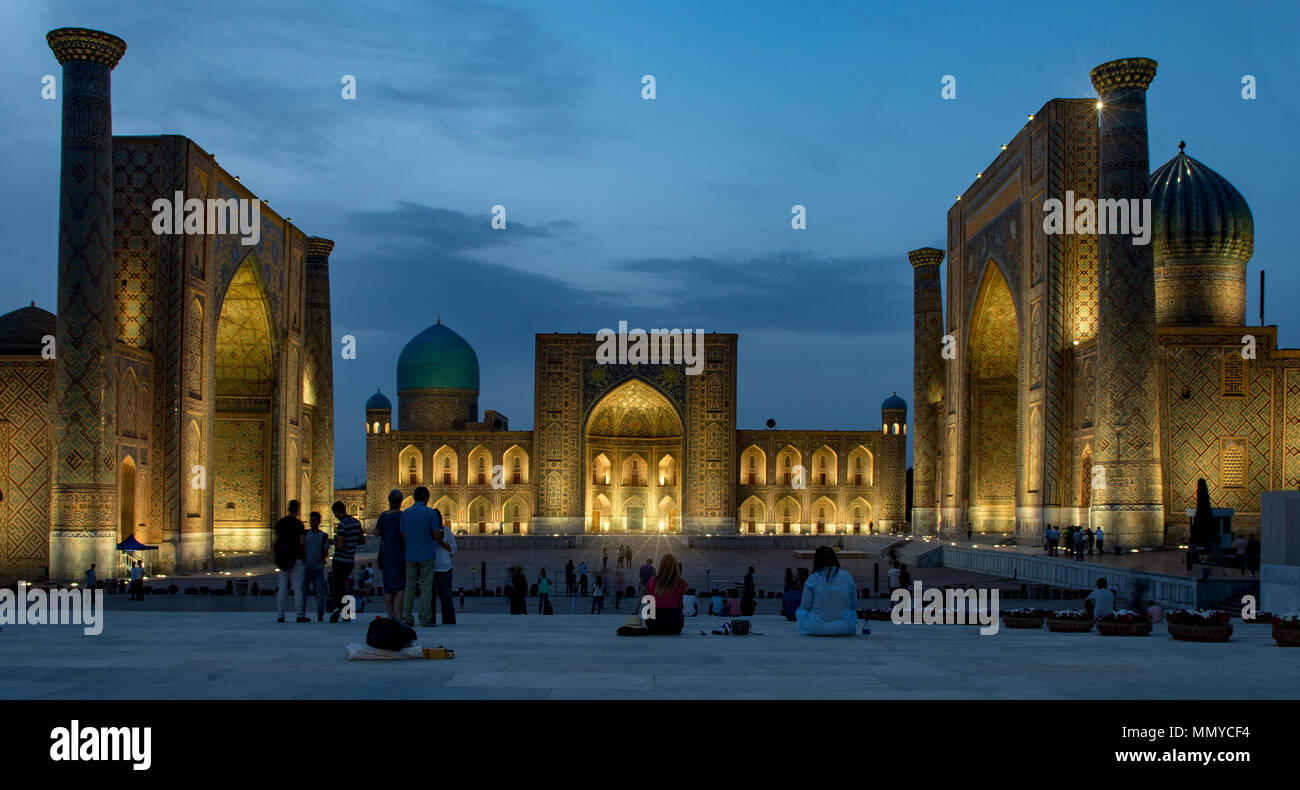 Samarkand registan square hi-res stock photography and images - Alamy