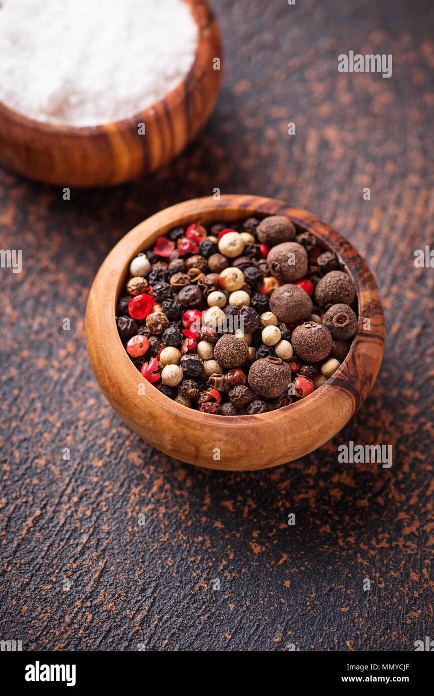 Salt and pepper. Culinary background Stock Photo - Alamy