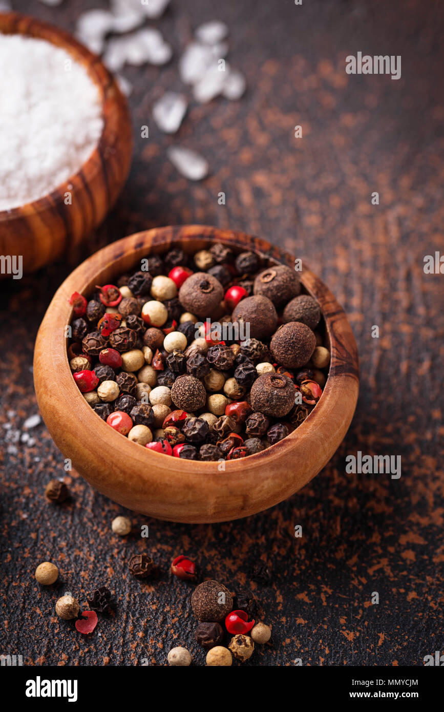 Salt and pepper. Culinary background Stock Photo - Alamy
