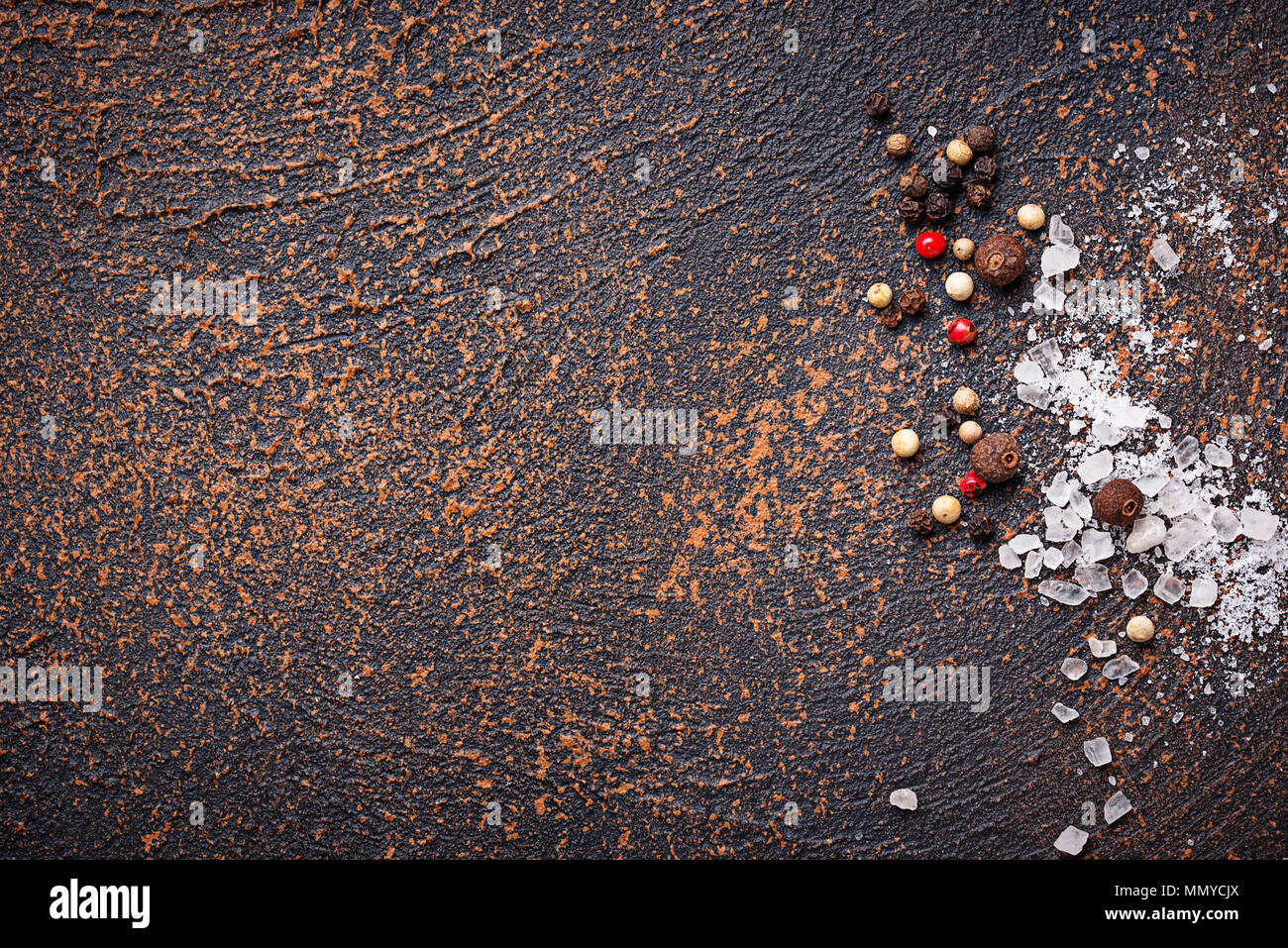 Salt and pepper. Culinary background Stock Photo - Alamy