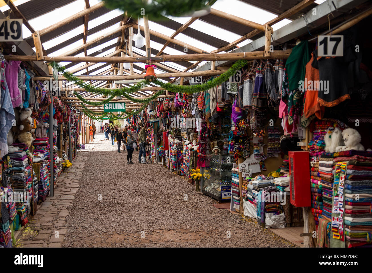 CUSCO, PERU - JANUARY 5, 2018: Unidentified people on the San Pedro ...
