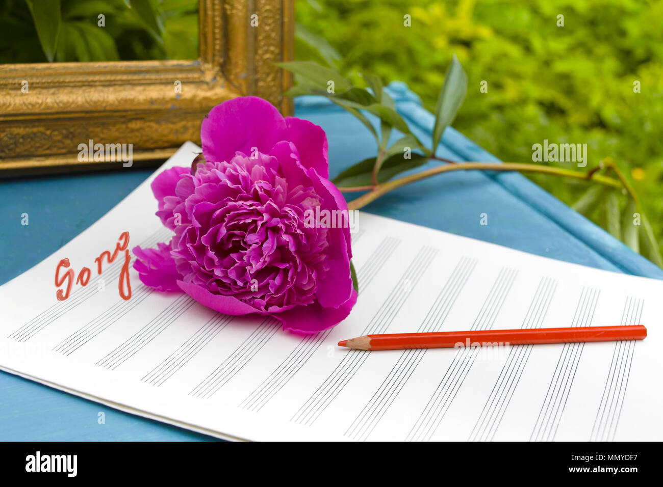 Writing sheet music hi-res stock photography and images - Alamy