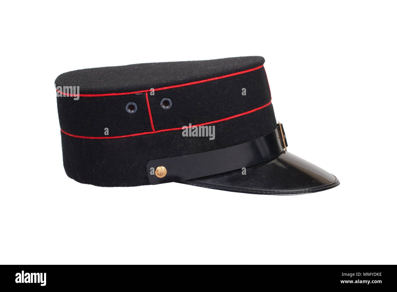 police officer's hat isolated Stock Photo - Alamy