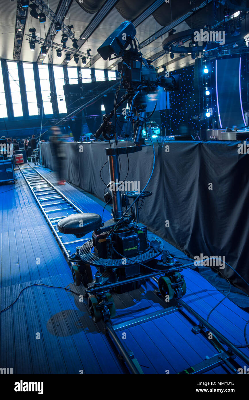 studio camera at the concert. television shooting Stock Photo - Alamy