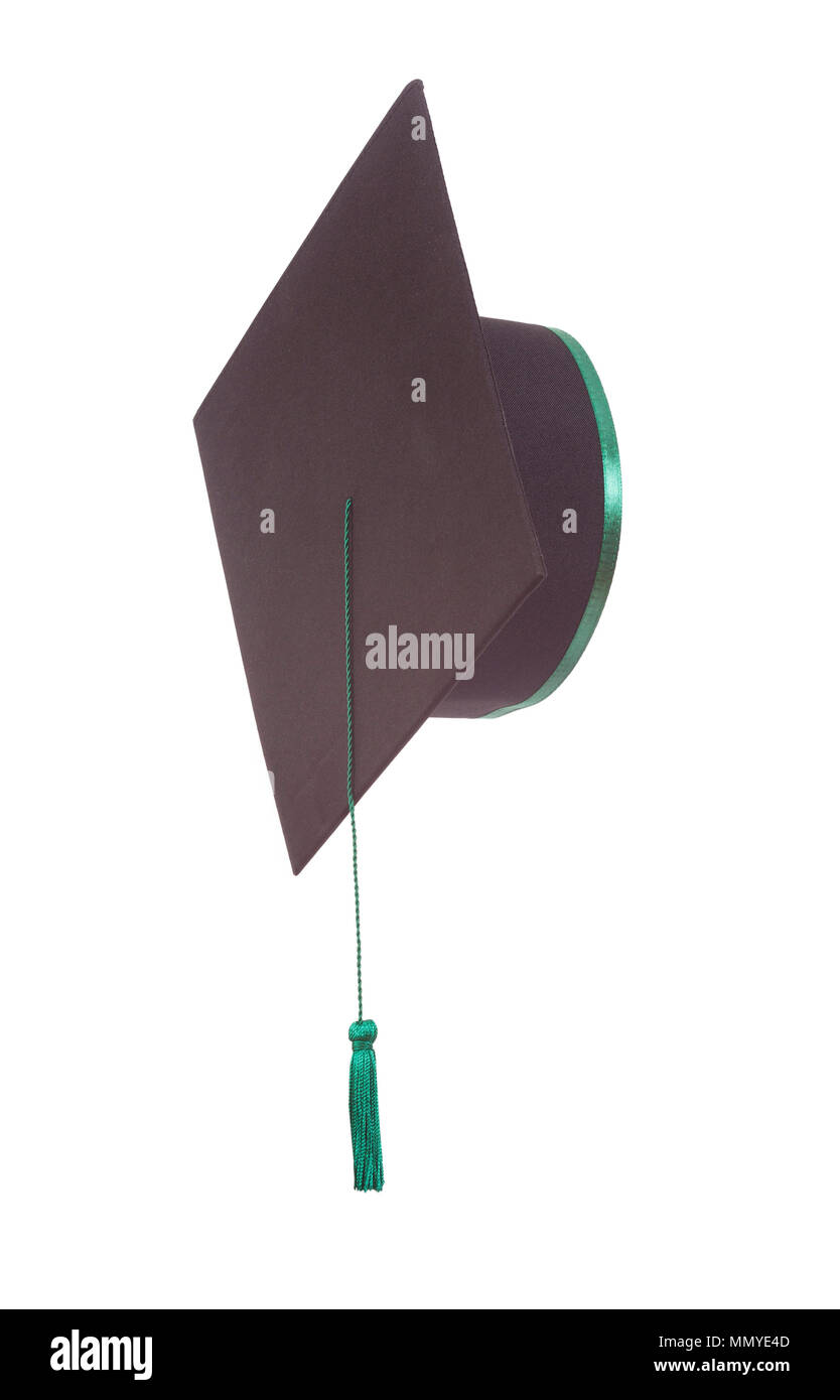 graduation cap isolated on white background Stock Photo - Alamy
