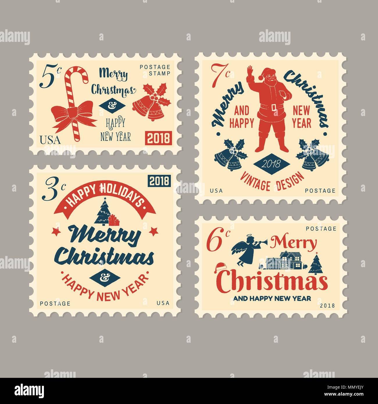 Christmas Postage Stamp