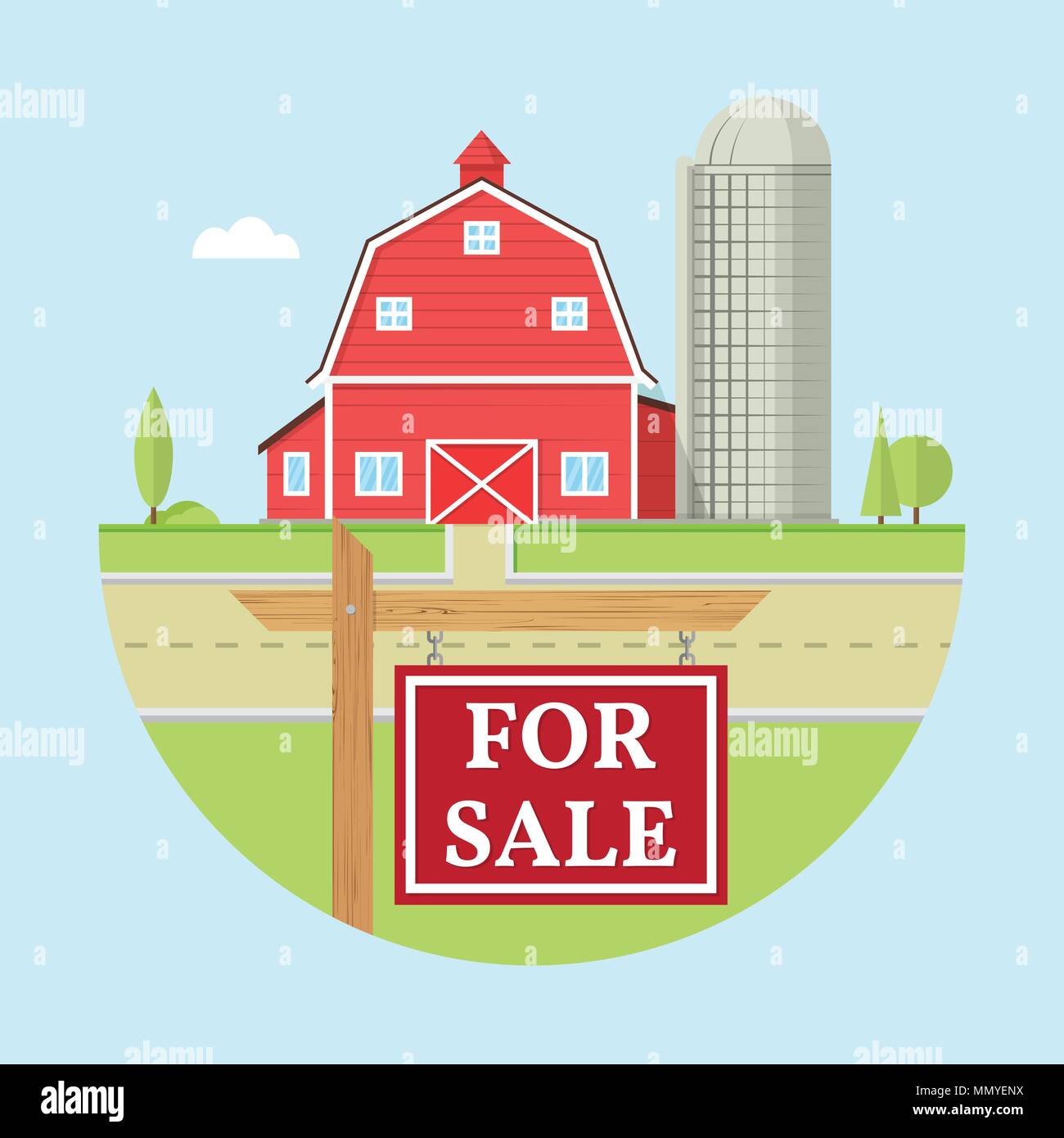 Sold field Stock Vector Images - Alamy