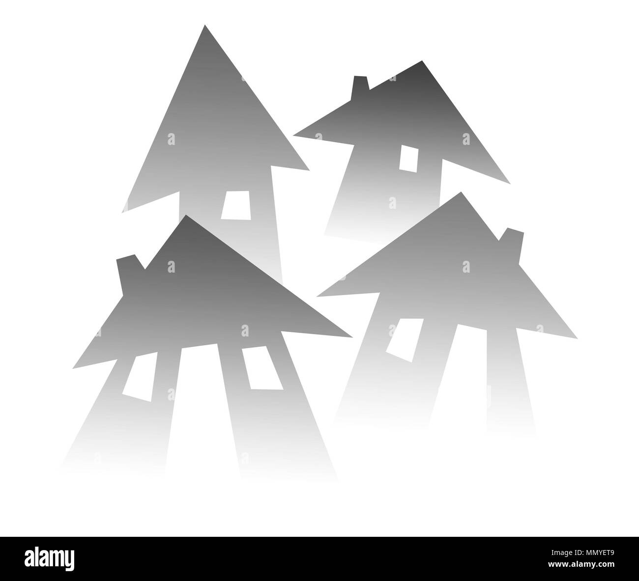 Symbol apartment Black and White Stock Photos & Images - Alamy