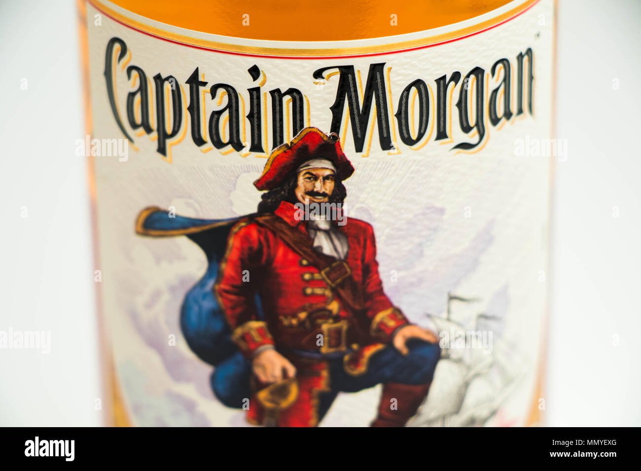 Captain Morgan Bottle Label