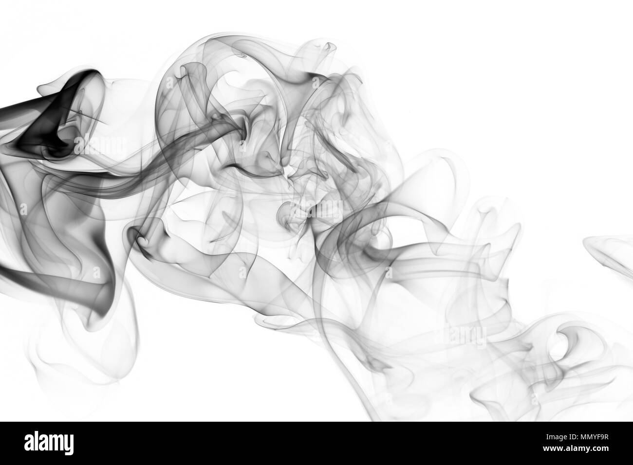 Black abstract smoke wave Stock Photo - Alamy